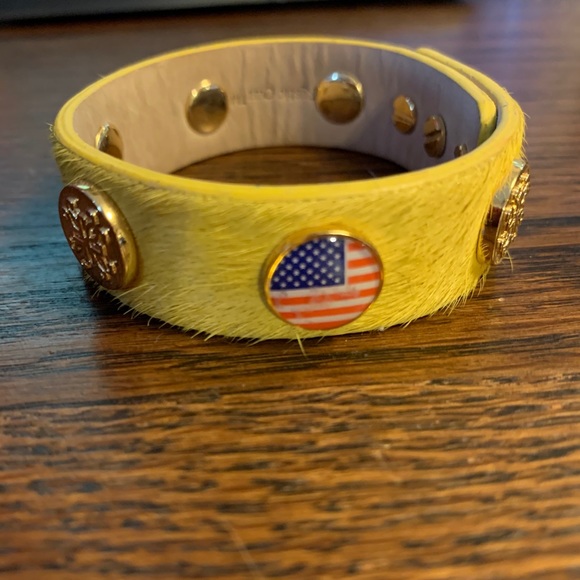 Rustic Cuff | Jewelry | Rustic Cuff Genuine Yellow Leather Cuff | Poshmark